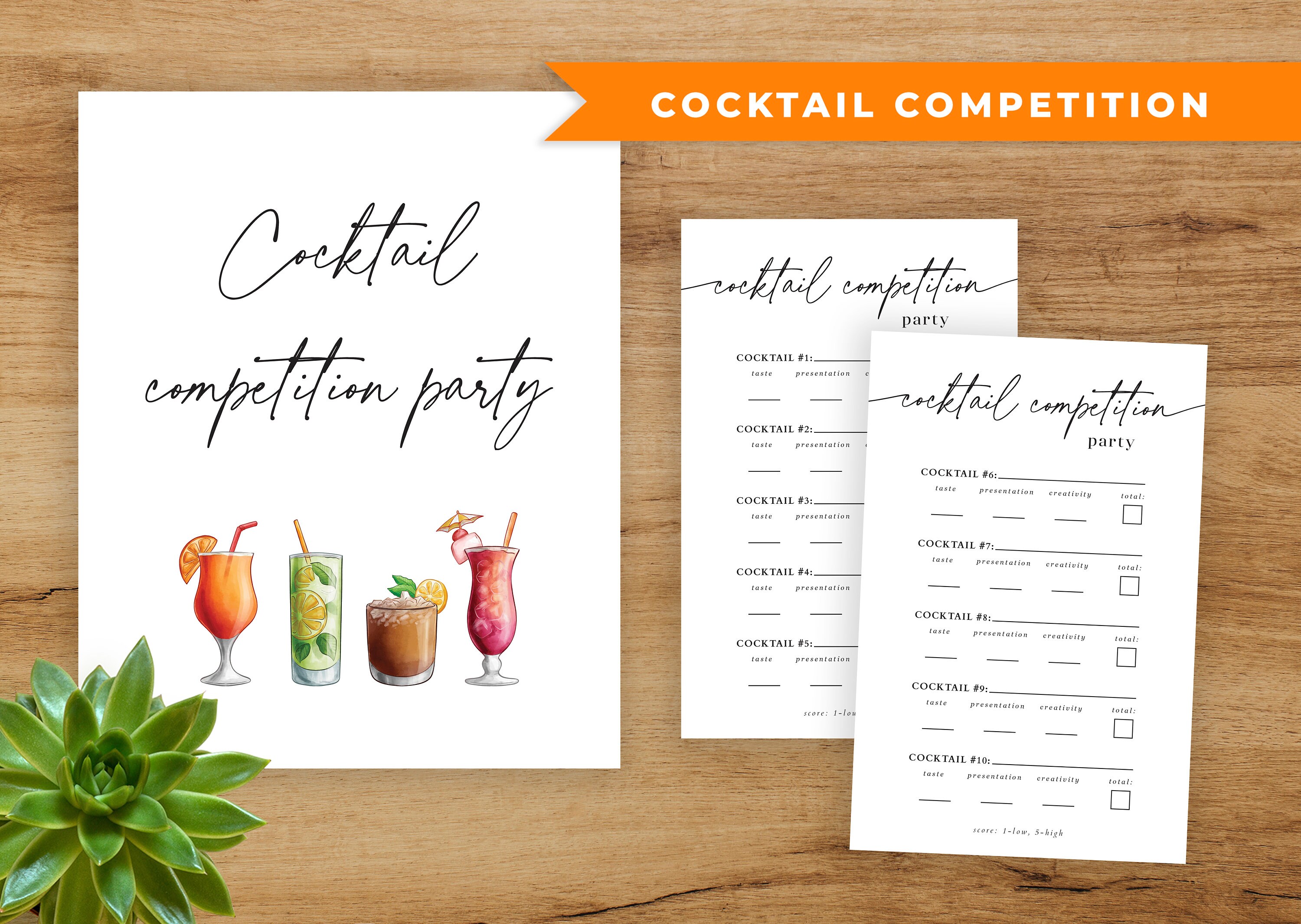 Cocktail Competition Party - up to 10 Cocktails, Cocktail Competition ...