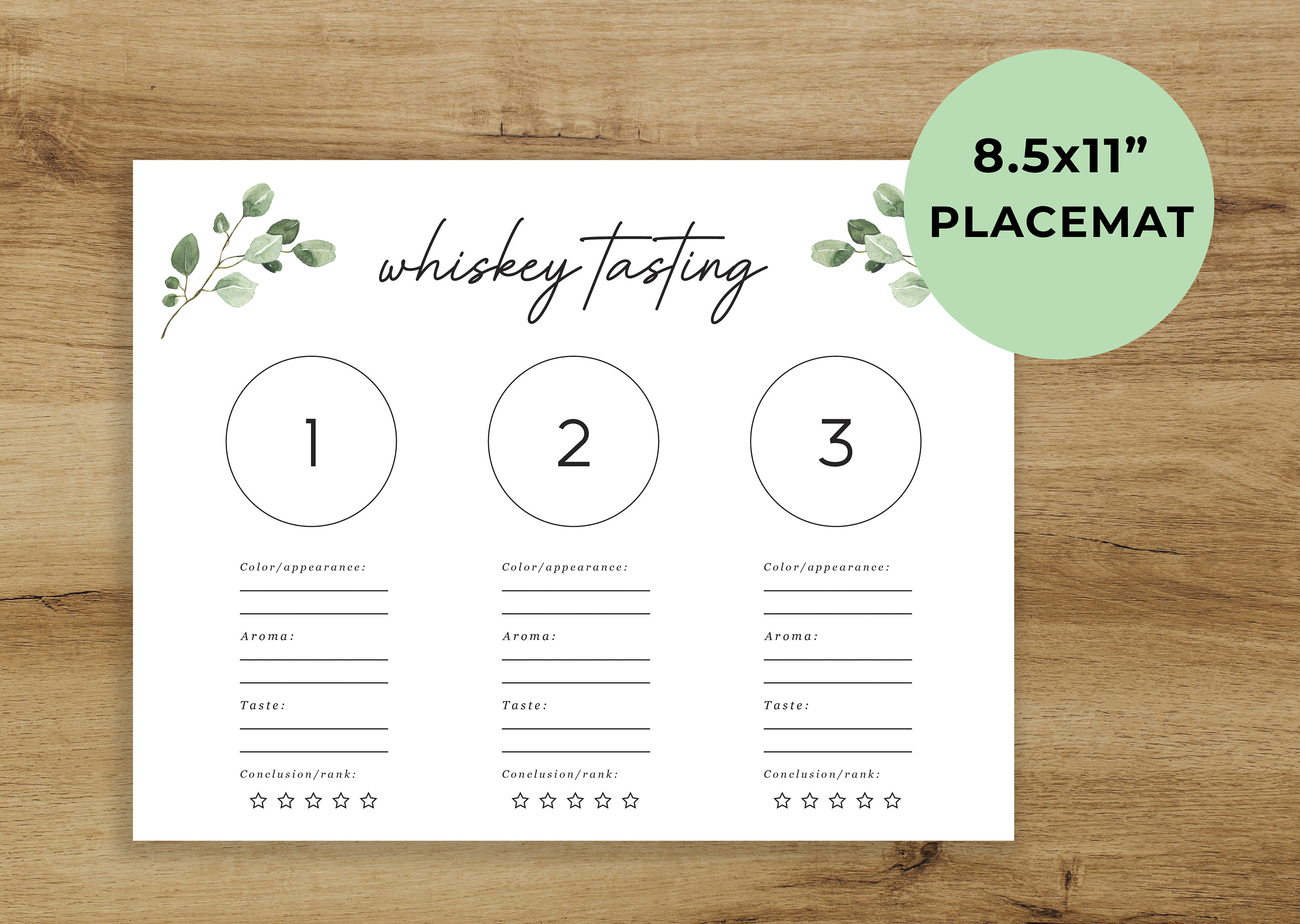 Whiskey Tasting Party Notes, Printable Whiskey Sheets, Whiskey Tasting ...