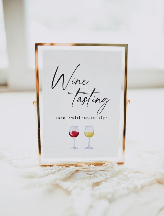 Welcome to Wine Tasting Party Printable Wine Tasting Sign - Etsy