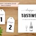 Champagne Tasting Party Kit, Champagne Card, Tags, Placemat and Sign ...