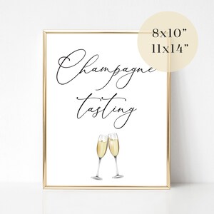 Champagne Tasting Party Sign, Printable Champagne Tasting Banner ...