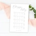 Champagne Tasting Sheet, Printable Champagne Tasting Score Placemat ...