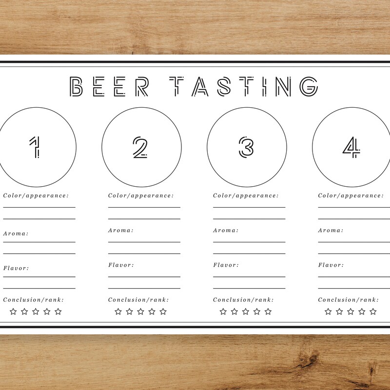 6 Beer Flight - Etsy