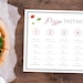Pizza Tasting Sheets, Printable Pizza Tasting Score Card, Family Pizza ...