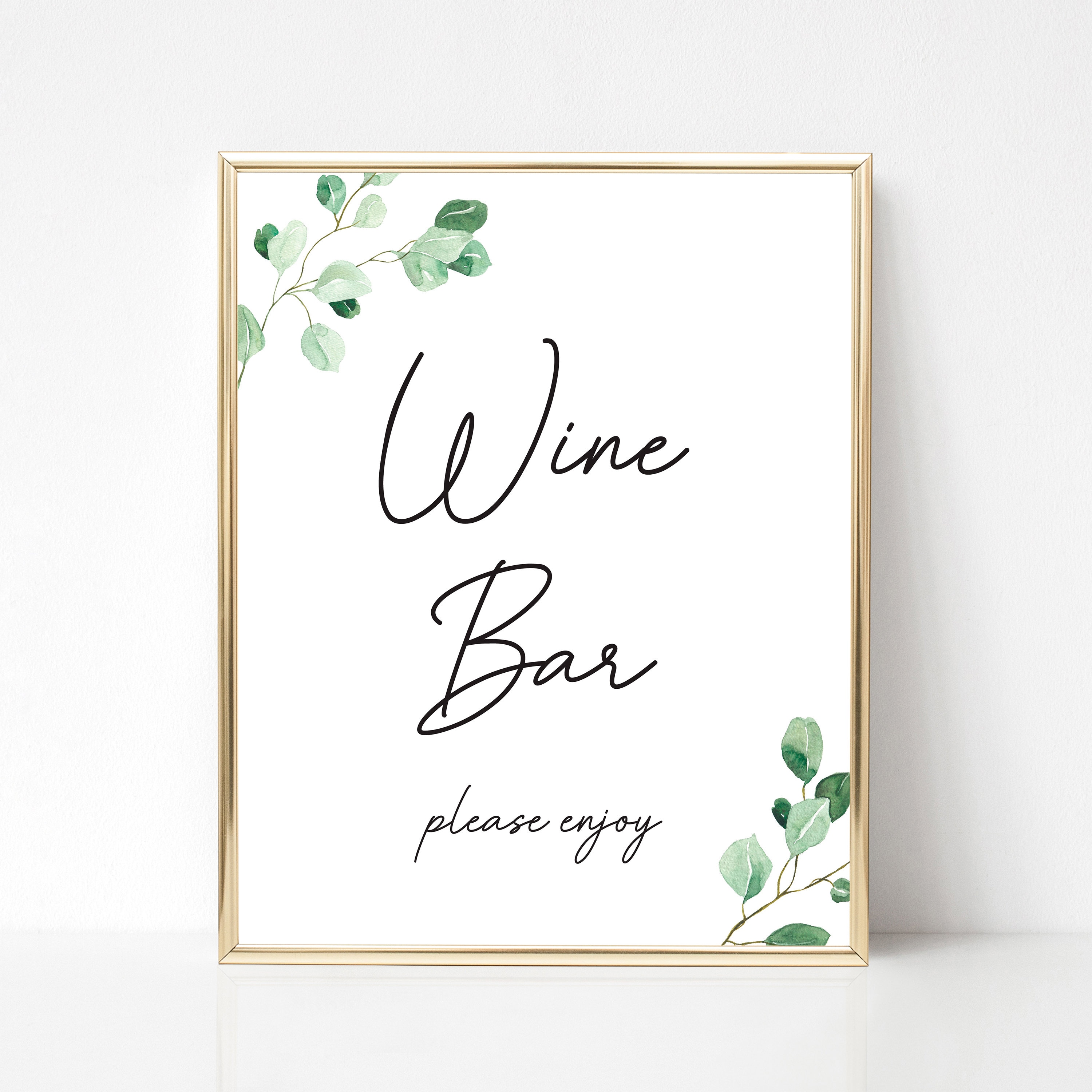 Wine Bar Sign, Wine Bar Decor, Wedding Wine Bar Printable, Bridal ...