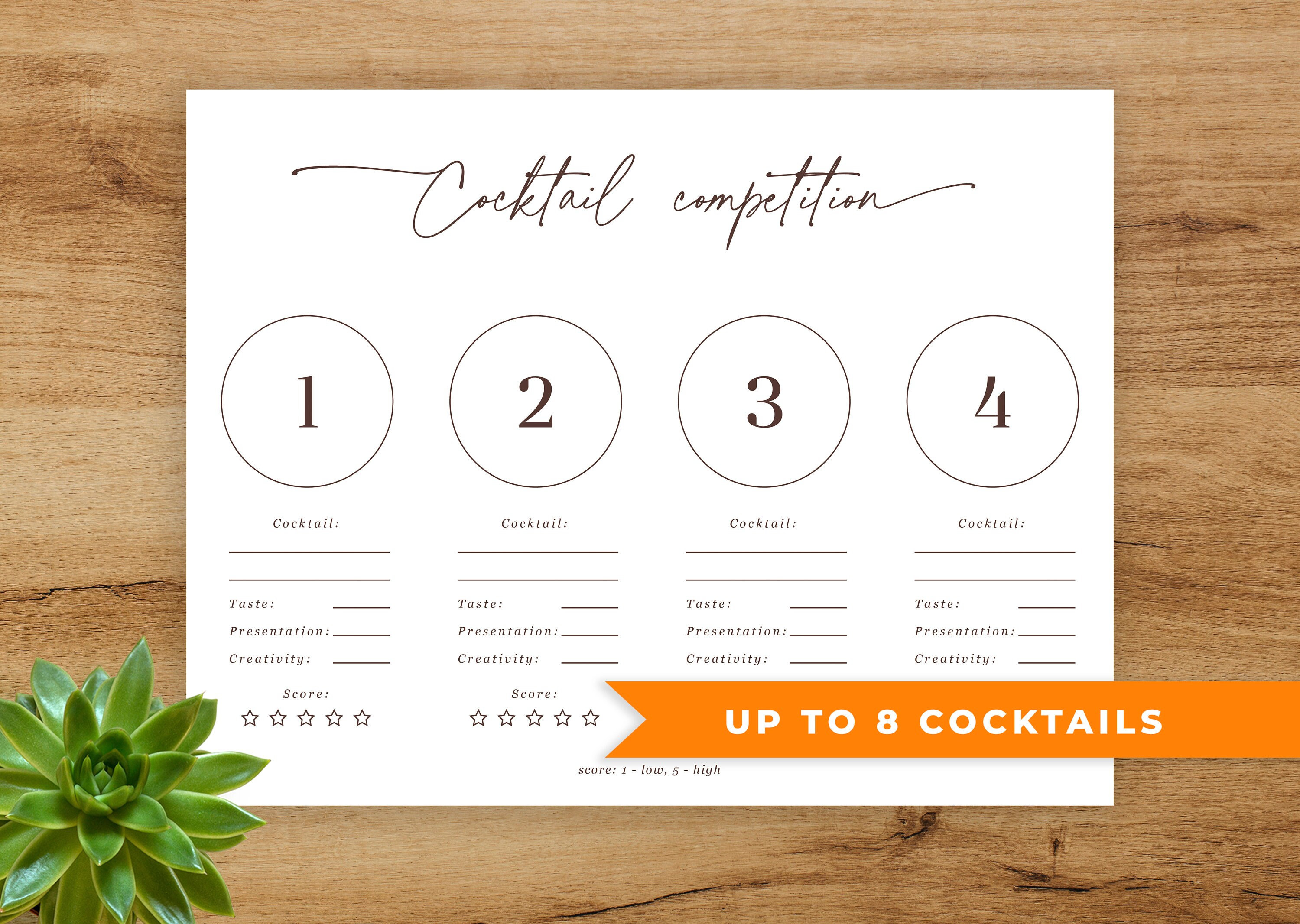 Cocktail Competition Party - up to 8 Cocktails, Cocktail Competition ...