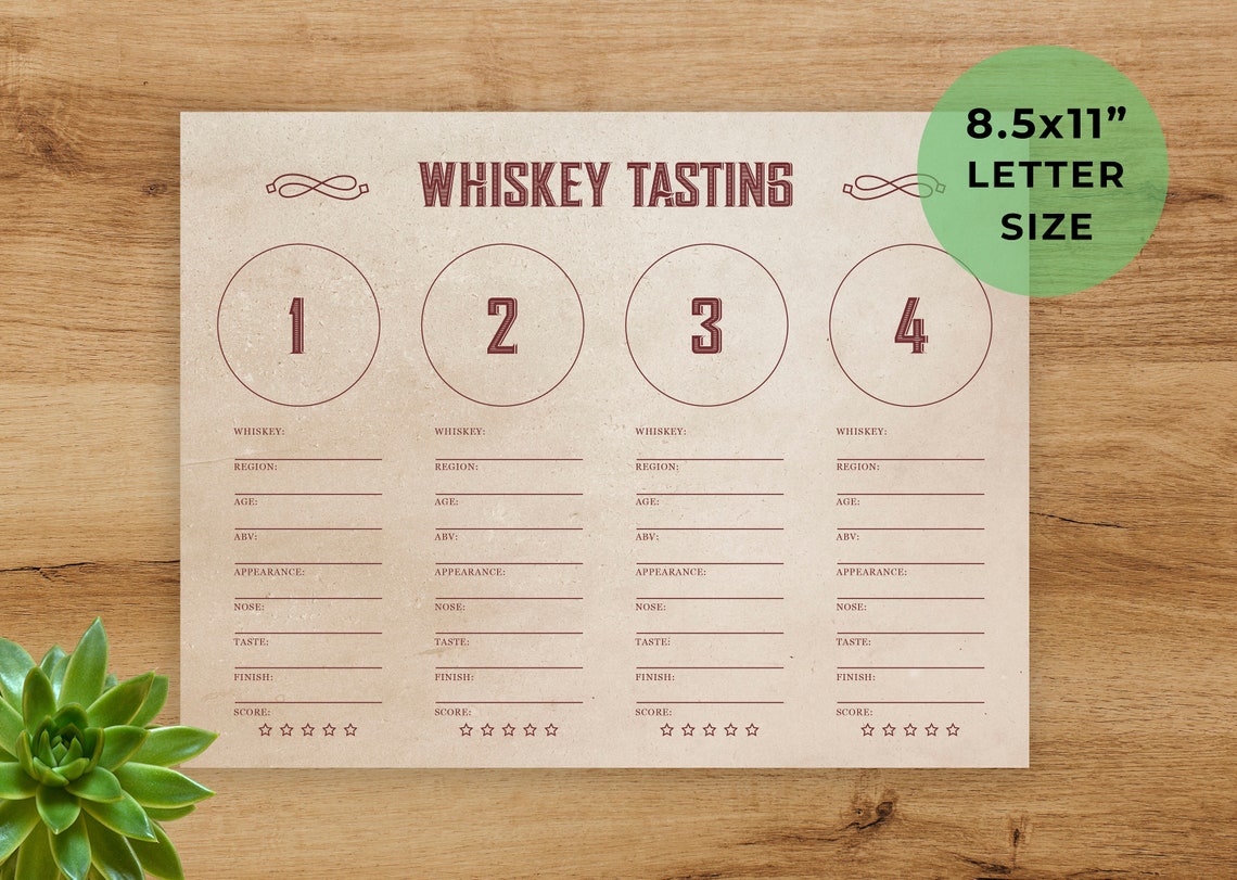 Whiskey Tasting Notes, Whiskey Tasting Party 8 Whiskey, Whiskey Tasting ...