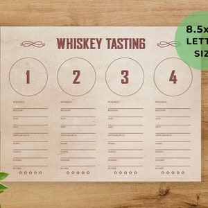 Whiskey Tasting Notes, Whiskey Tasting Party 8 Whiskey, Whiskey Tasting ...
