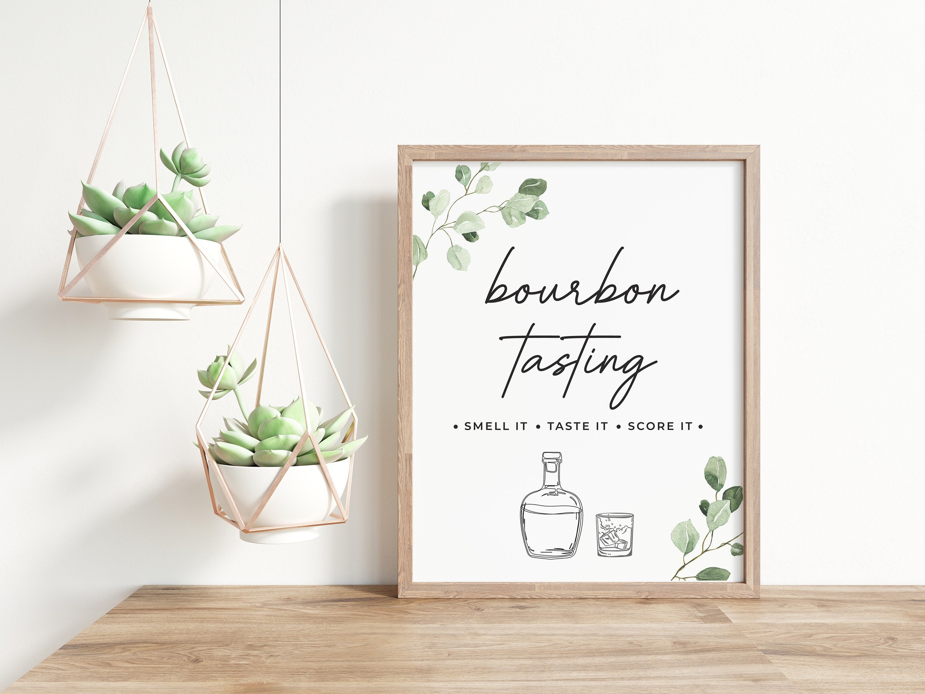 Bourbon Tasting Party Sign, Printable Bourbon Tasting Banner, Host Your ...