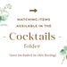 Cocktail Tasting Sheet Printable, Cocktail Tasting Party Placemat - up ...