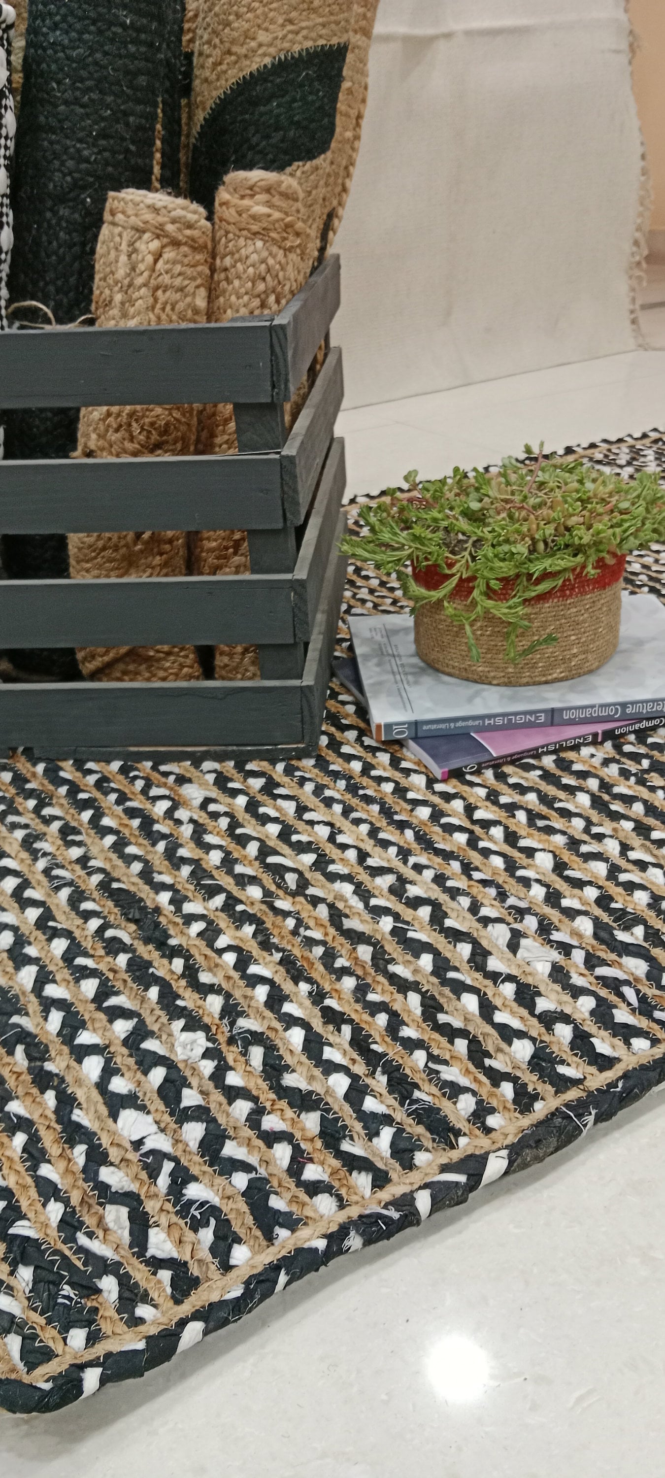 9x12/8x10 Hand Braided Bohemian Colorful Cotton Chindi Area Rug Multi ...