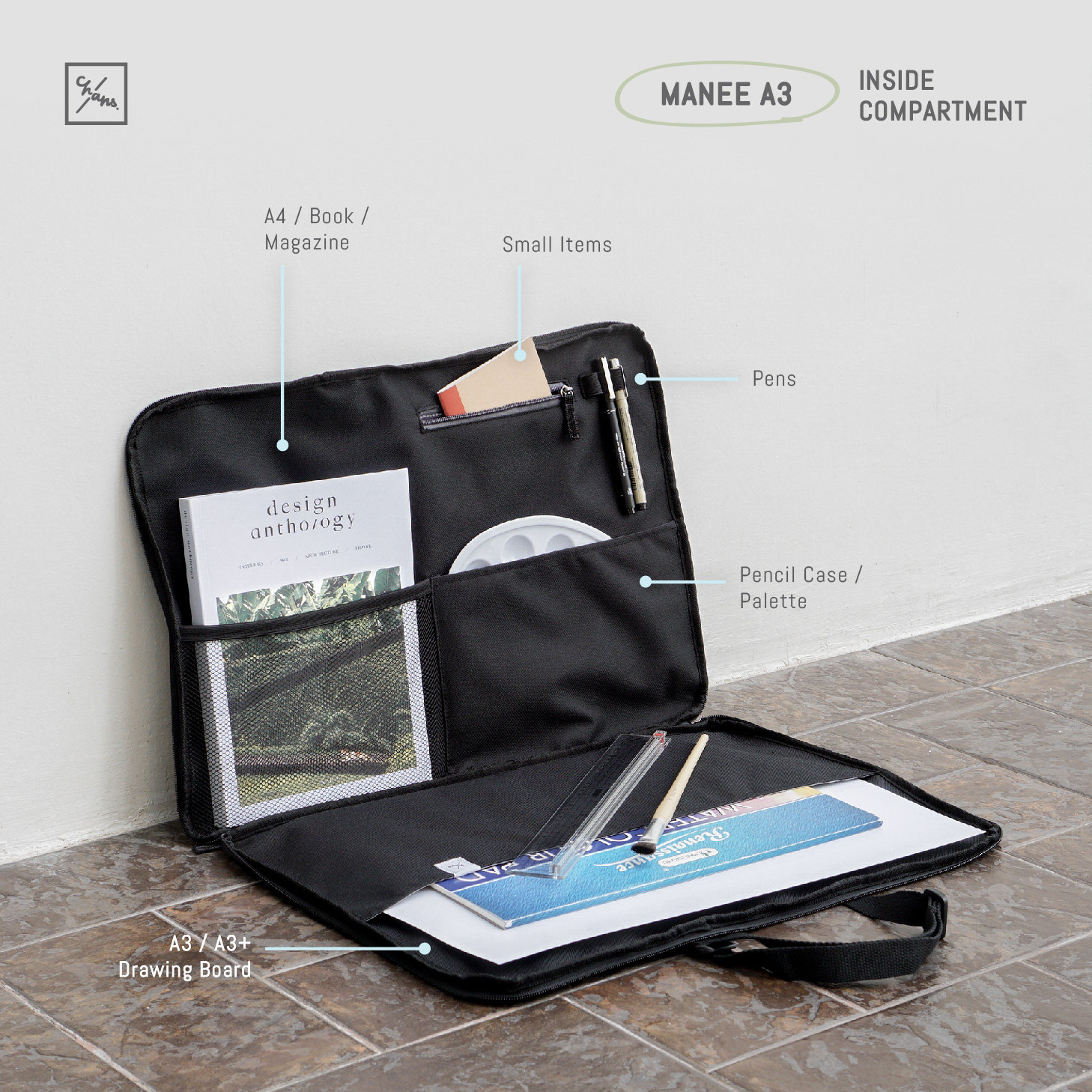 Manee A3 Drawing Board Case/ Artist Portfolio/ Briefcase - Etsy