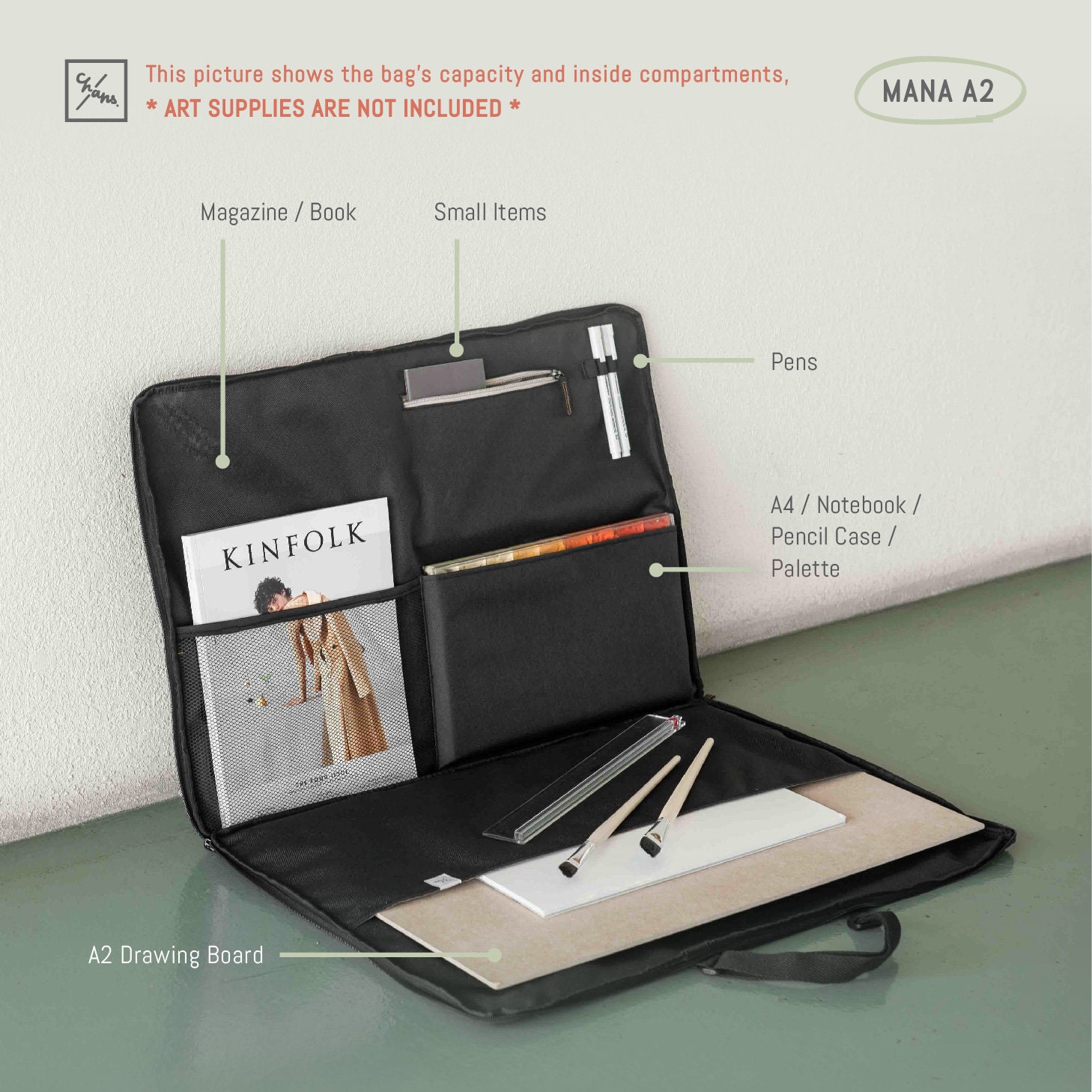 Mana A2 | Drawing Board Case/ Artist Portfolio/ Briefcase /sketchbook ...