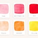20 Color Cards Watercolor Early Learning Flashcards Montessori Cards ...