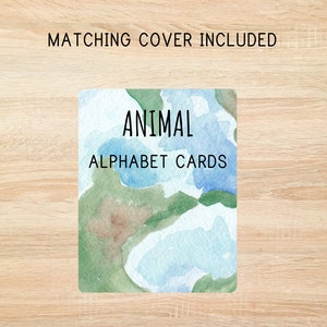Animal Alphabet Flashcards Montessori Alphabet Resource Animal ABC ...