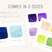20 Color Cards Watercolor Early Learning Flashcards Montessori Cards ...