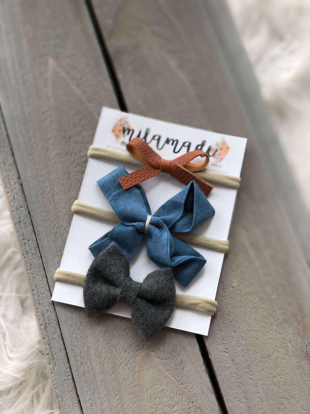 3pk Perfect Neutral Bows - Etsy