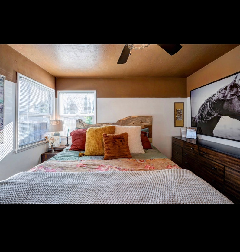 Exotic Wood Slab King Headboard - Etsy