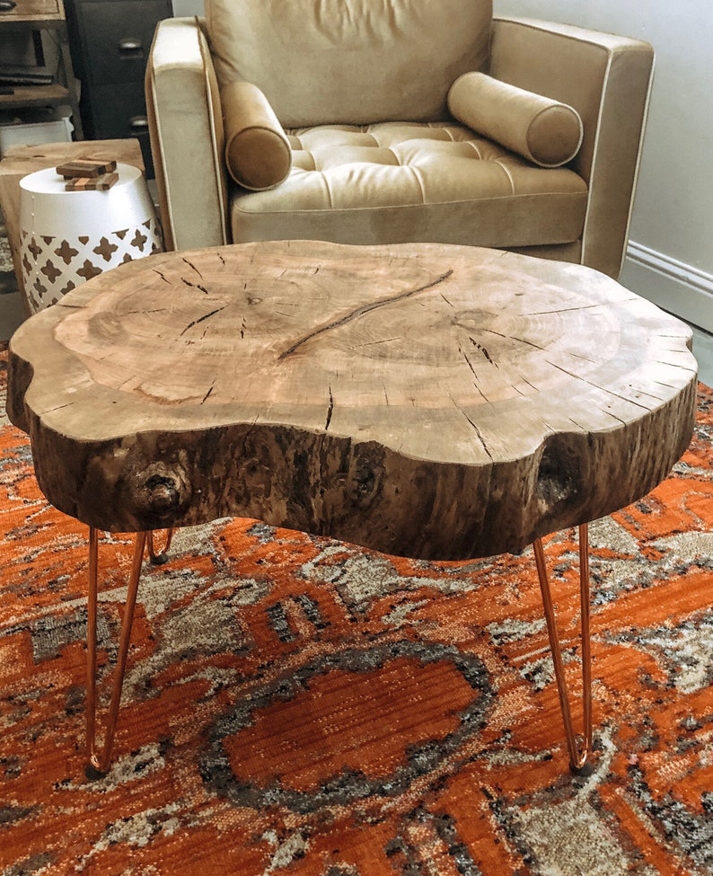 Oak Stump Coffee Table - Etsy