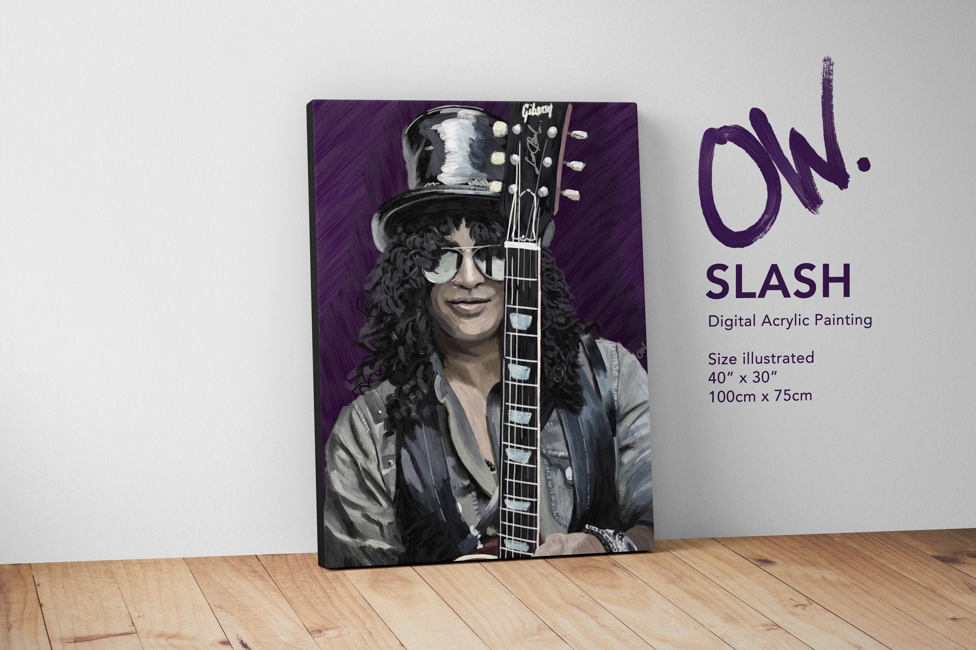 SLASH Acrylic Painting on Canvas or Art Poster Print ICONS - Etsy