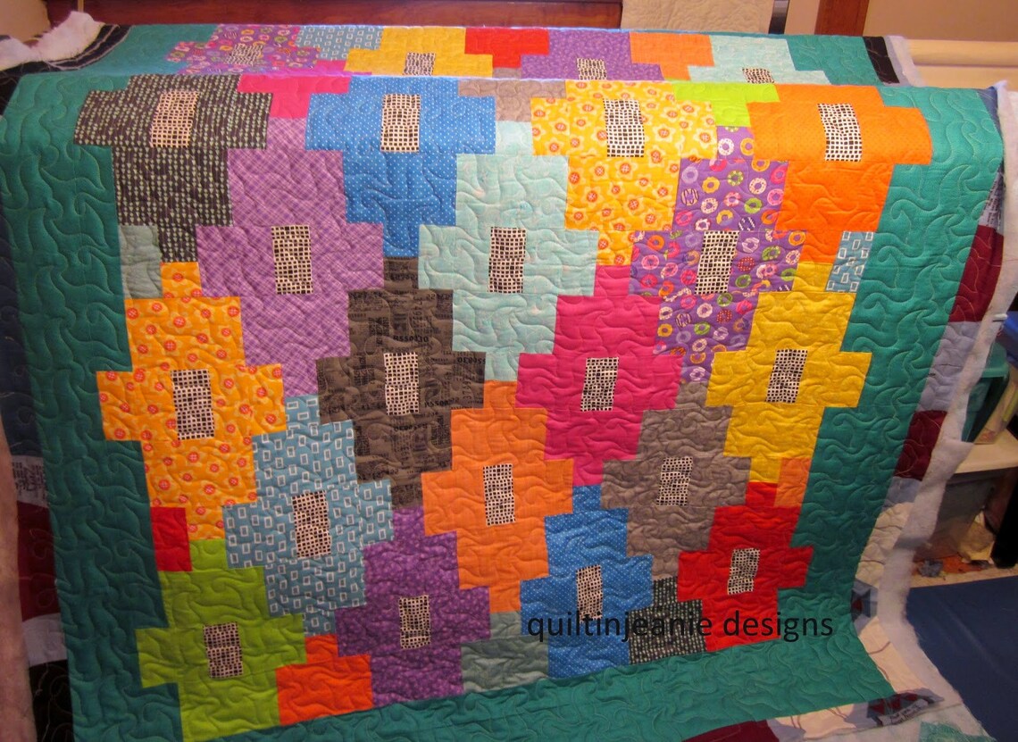 Miss Tess Quilt Pattern: Scrappy Tessellation Design - Etsy