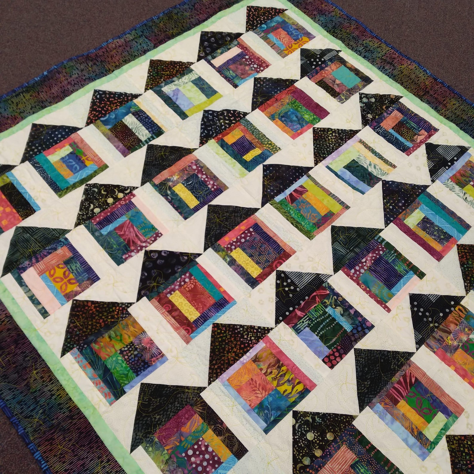Scrappy Houses, Any Size, Stringpiecing, Strip Pieced, Pdf Download ...