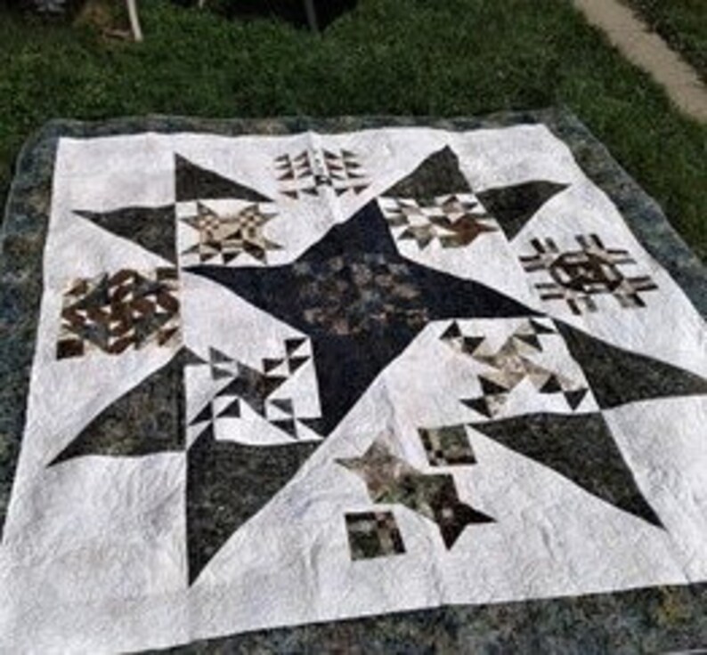 Double Vision, Queen Quilt, PDF Instant Download, Sampler Quilt - Etsy