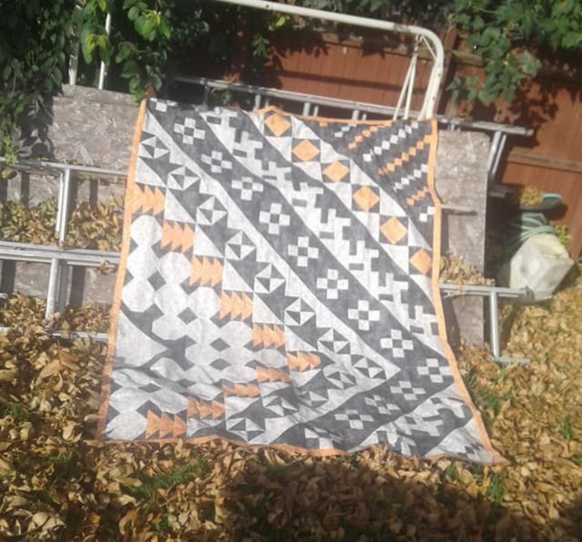 Balancing Act Queen Quilt PDF Instant Download Modern - Etsy