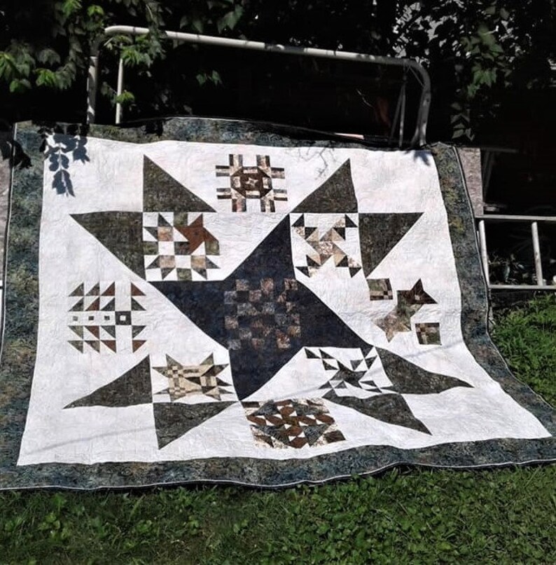 Double Vision, Queen Quilt, PDF Instant Download, Sampler Quilt - Etsy