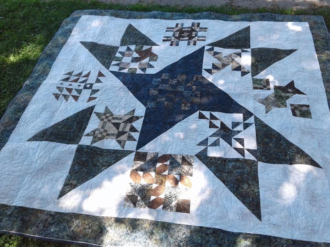 Double Vision, Queen Quilt, PDF Instant Download, Sampler Quilt - Etsy