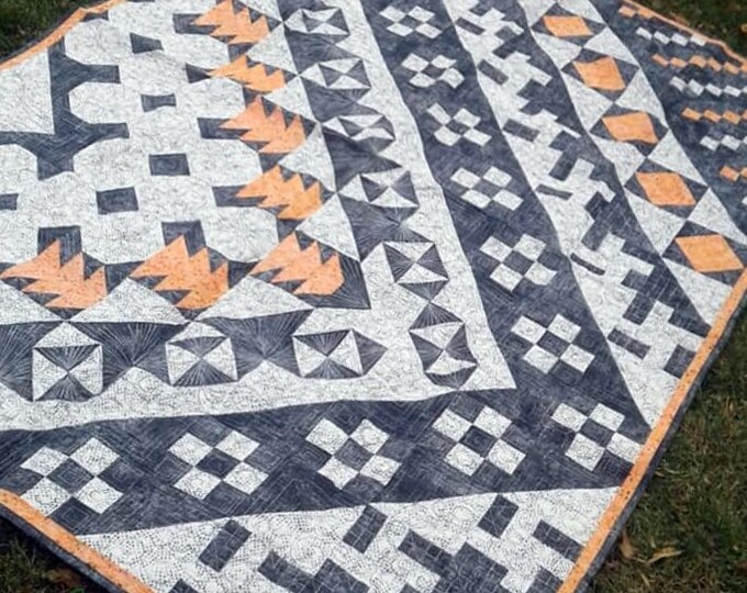 Balancing Act Queen Quilt PDF Instant Download Modern - Etsy