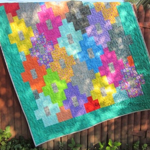 Miss Tess Quilt Pattern: Scrappy Tessellation Design - Etsy