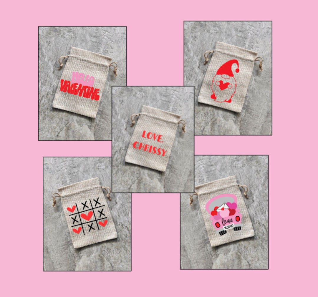 Valentines Day Treat Bags, Valentines Day Goodie Bags, Valentines Day ...