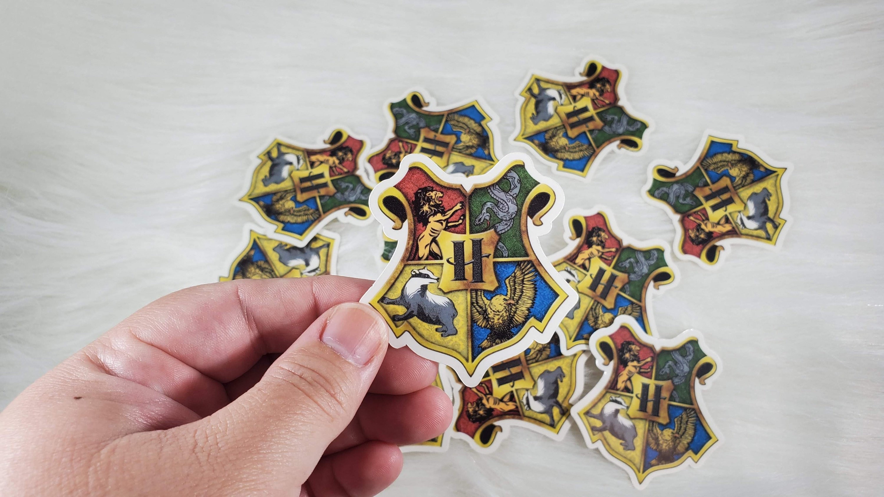 Set or Individual HP House Stickers | HP School Crest Sticker | Cute HP ...