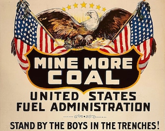 Coal Mine Poster - Etsy UK