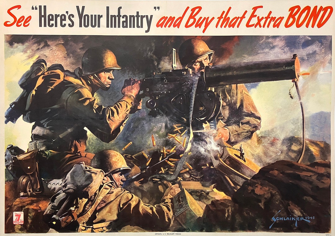 Original WWII Poster by Jes William Schlaikjer See - Etsy