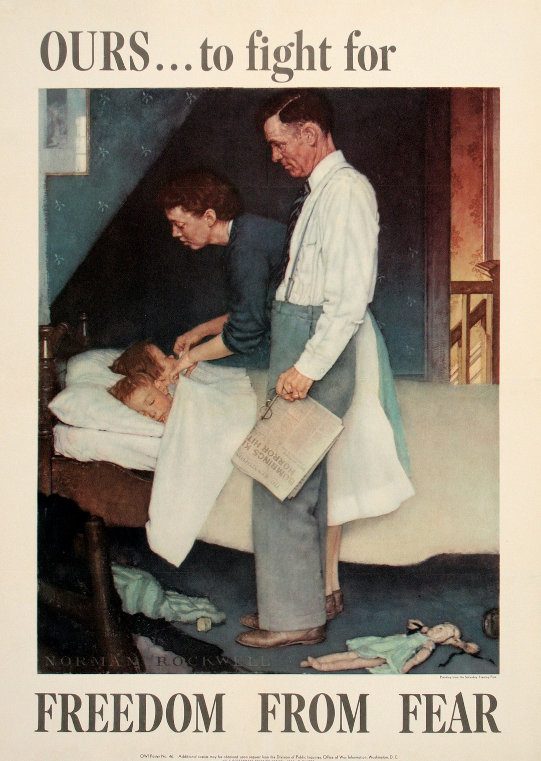 Norman Rockwell Original Freedom From Fear Poster From 1943 - Etsy