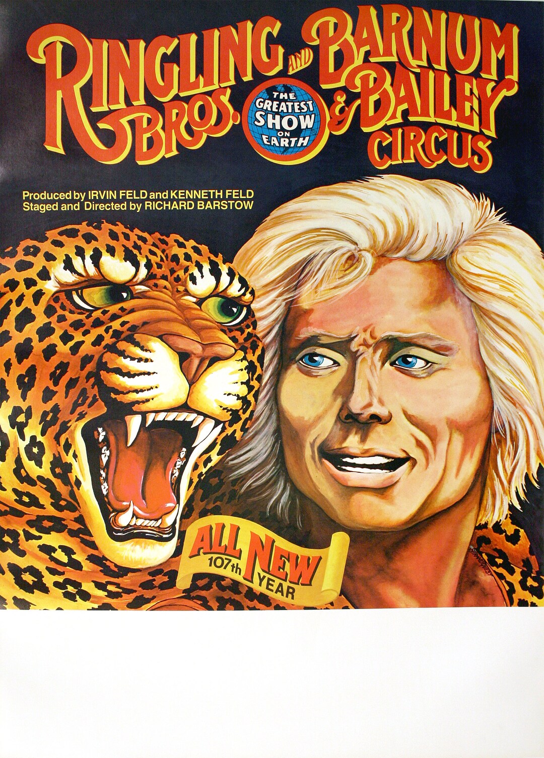 Original Ringling Bros Poster 1977 Featuring Gunther Gebel Williams - Etsy