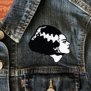 Bride of Frankenstein Embroidered Patch - Etsy