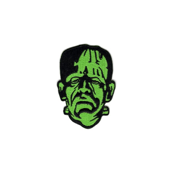Frankenstein Head Embroidered Patch | Etsy