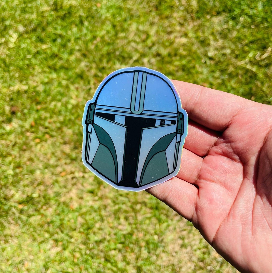 Mandalorian 3" Holographic Sticker Decal - Etsy