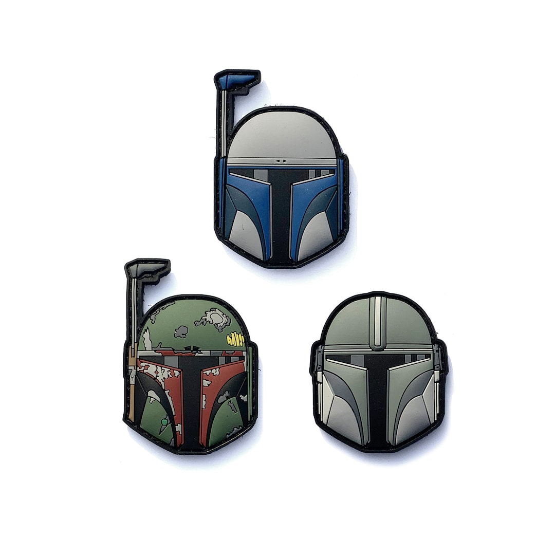 Mandalorian Rubber Patches W/hook Back - Etsy
