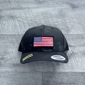 American Flag Patch Hat - Etsy