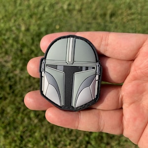 Mandalorian Rubber Patches W/hook Back - Etsy