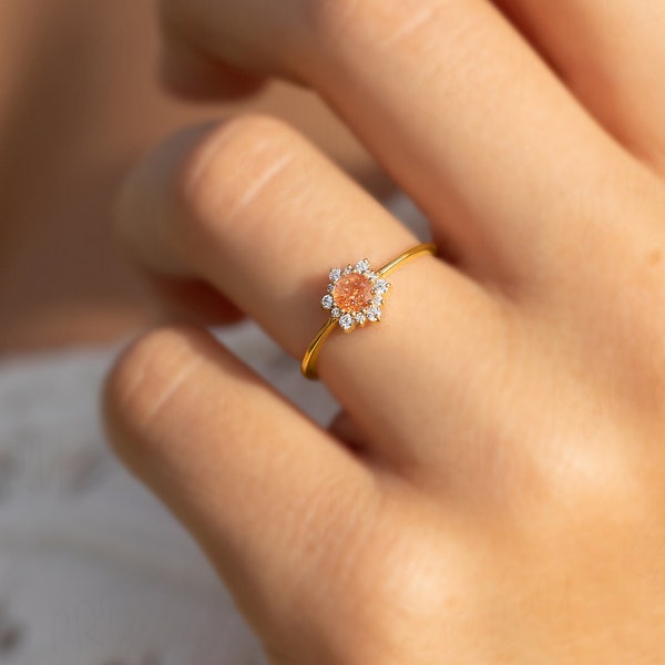 Tiny Engagement Ring - Etsy