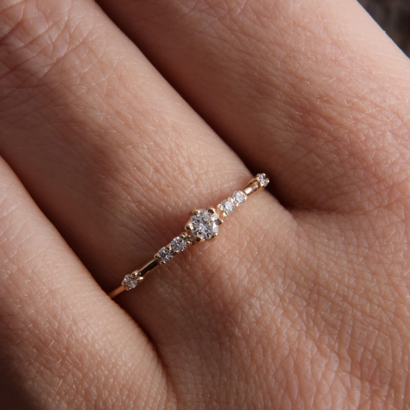 Gold Promise Ring - Etsy