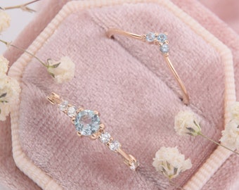 Unique Dainty Engagement Ring - Etsy