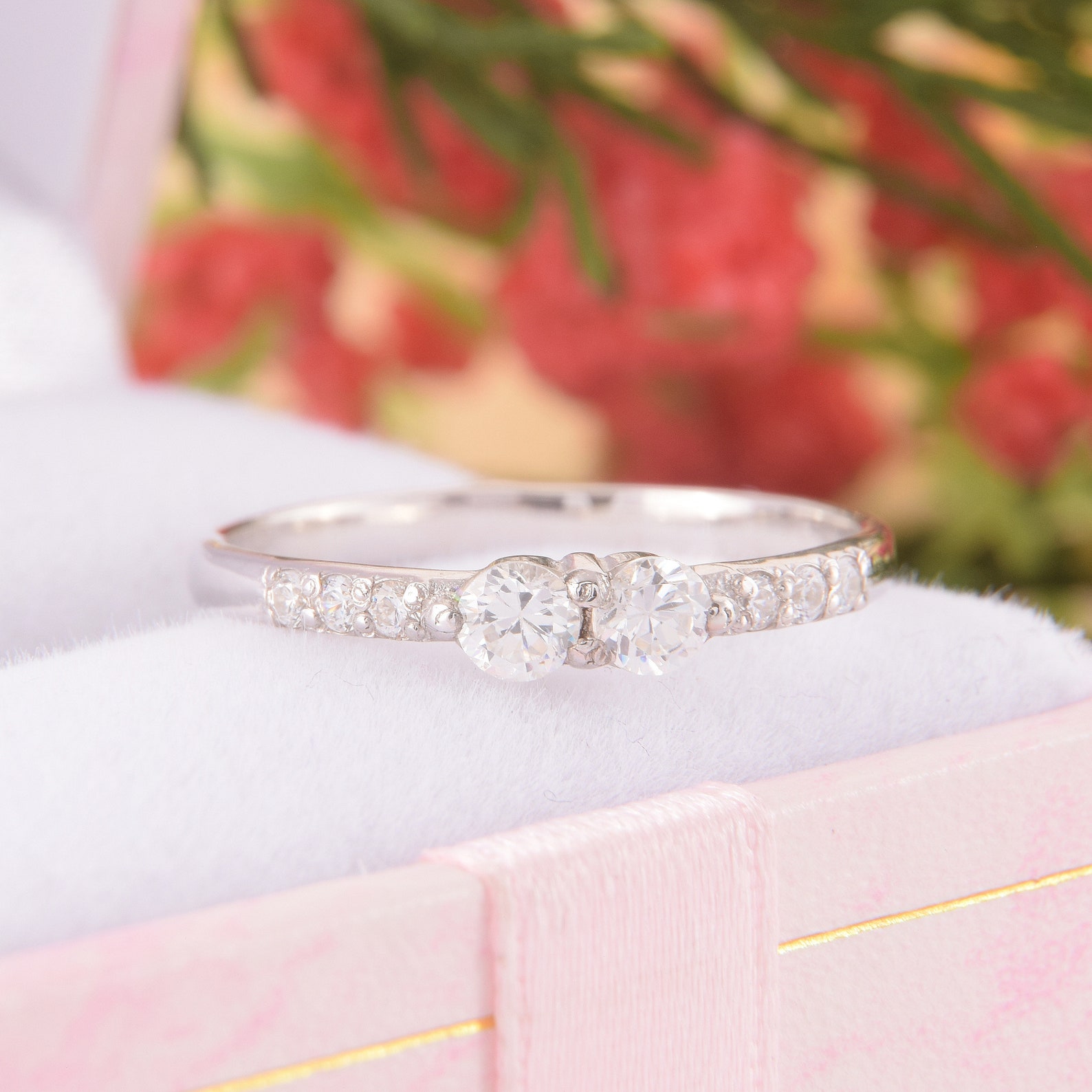 Simple Sterling Silver Womens Promise Ring Dainty Promise - Etsy