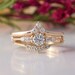 Gold Wedding Rings Set, Dainty Wedding Rings Set, Minimalist Wedding ...