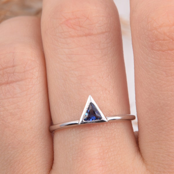 Blue Triangle Stone - Etsy